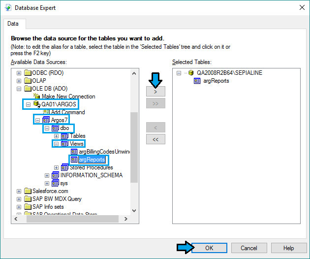 Custom reports – Argos support